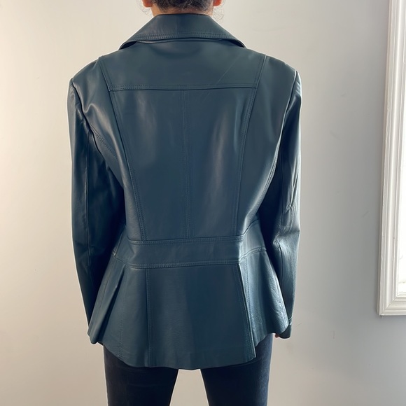 East 5th | Jackets & Coats | East 5th Genuine Leather Dark Teal Blue ...